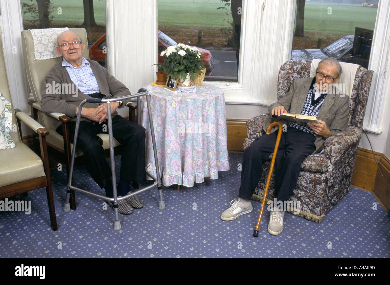 Old People Sitting Inside