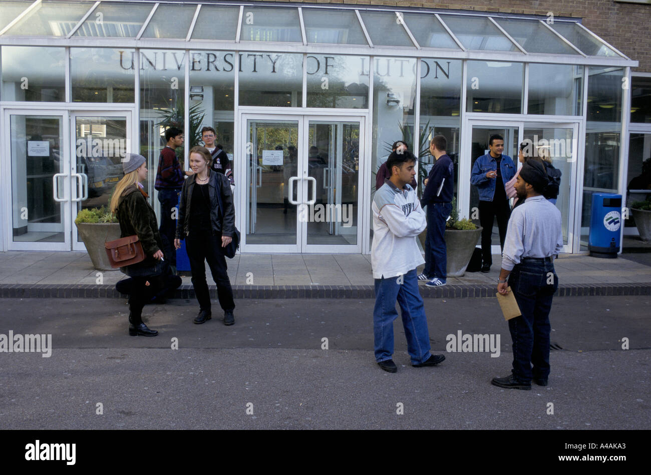 luton university students meet outside university before it became ...