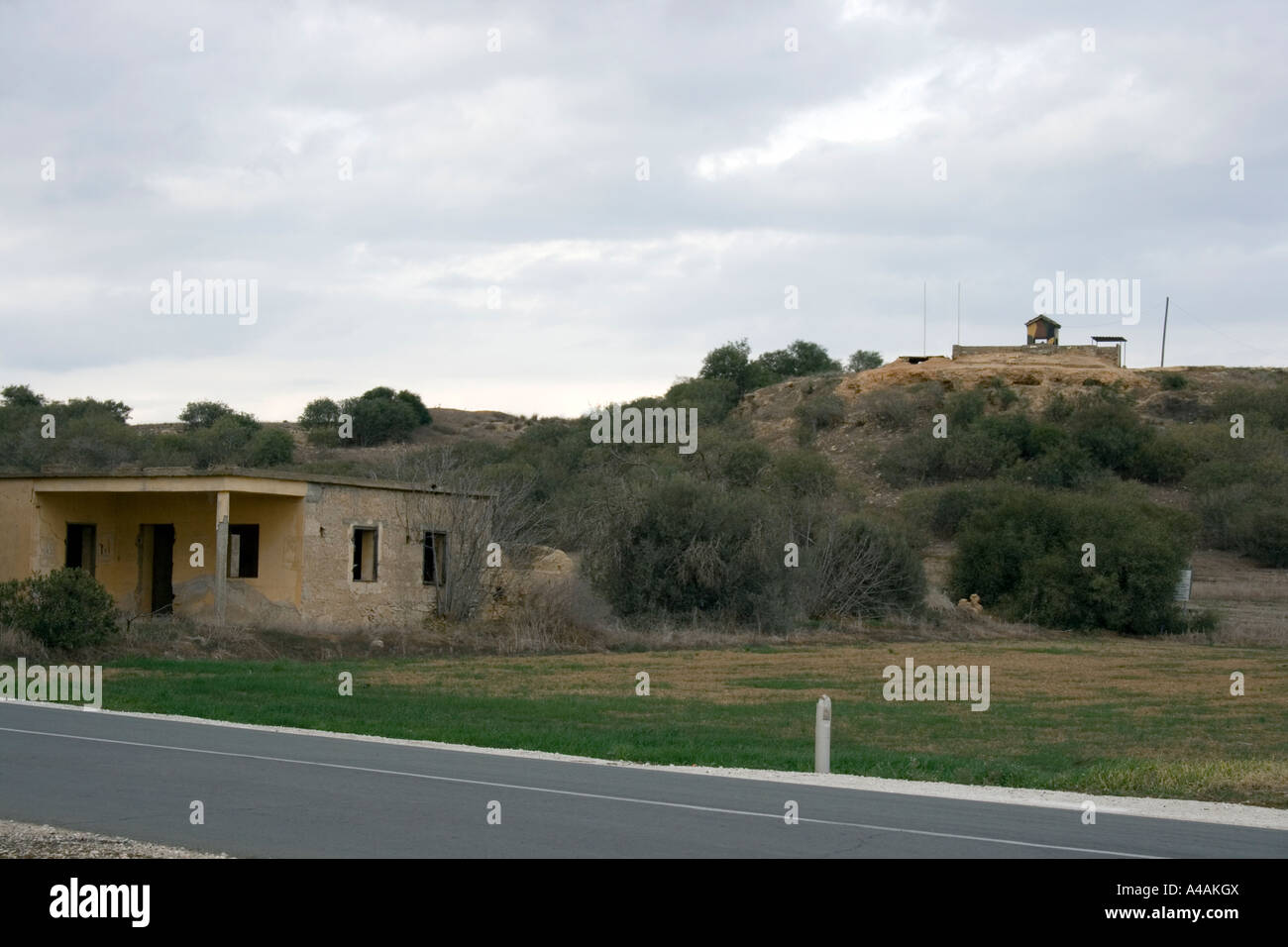 The border installations between the North and South of Cyprus Stock ...