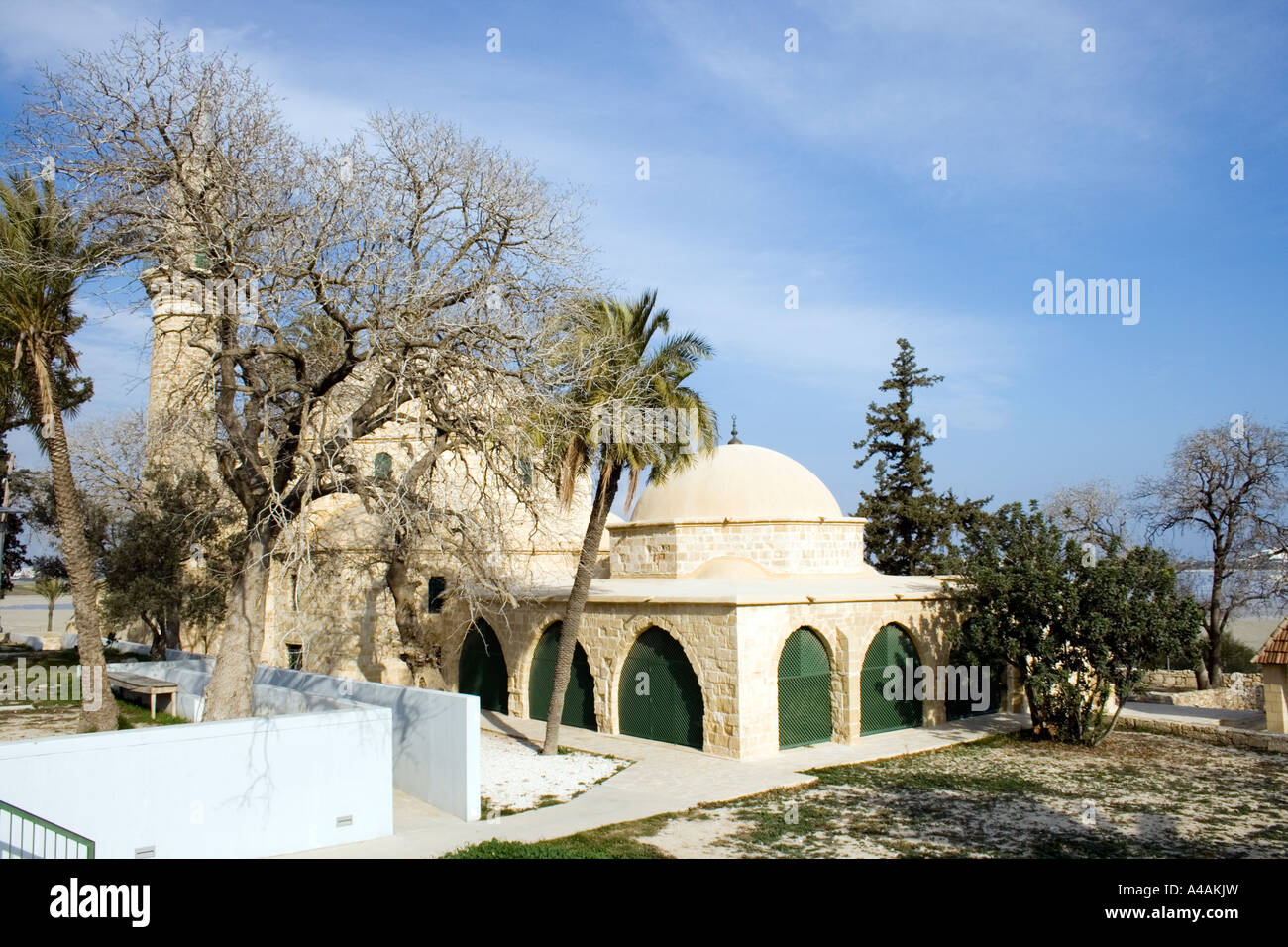 Hala Sultan Tekke Mosque Larnaca Cyprus Stock Photo - Alamy