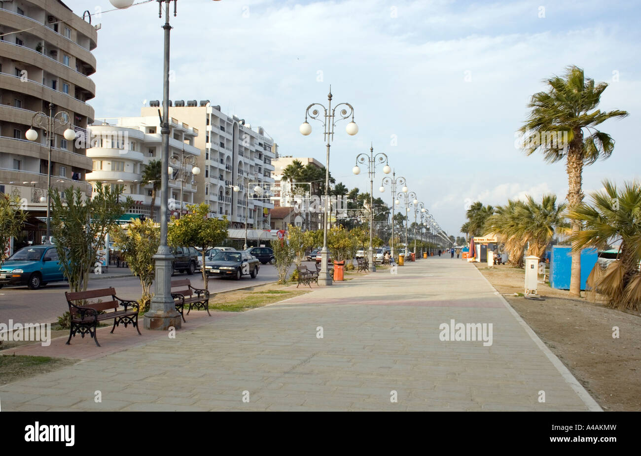 The promenade of Larnaka Cyprus Stock Photo - Alamy