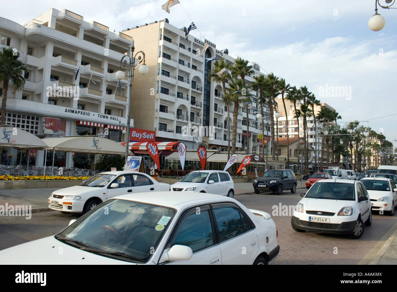 The promenade of Larnaka Cyprus Stock Photo - Alamy