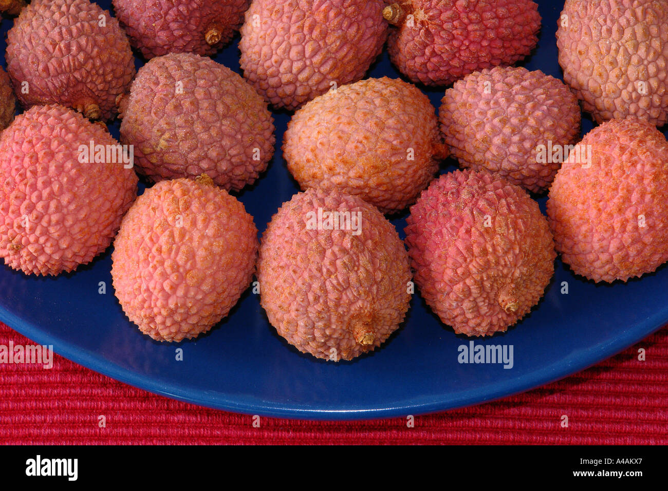 Litchis Leechees Lytchees fruits close up Sapindaceae Stock Photo - Alamy