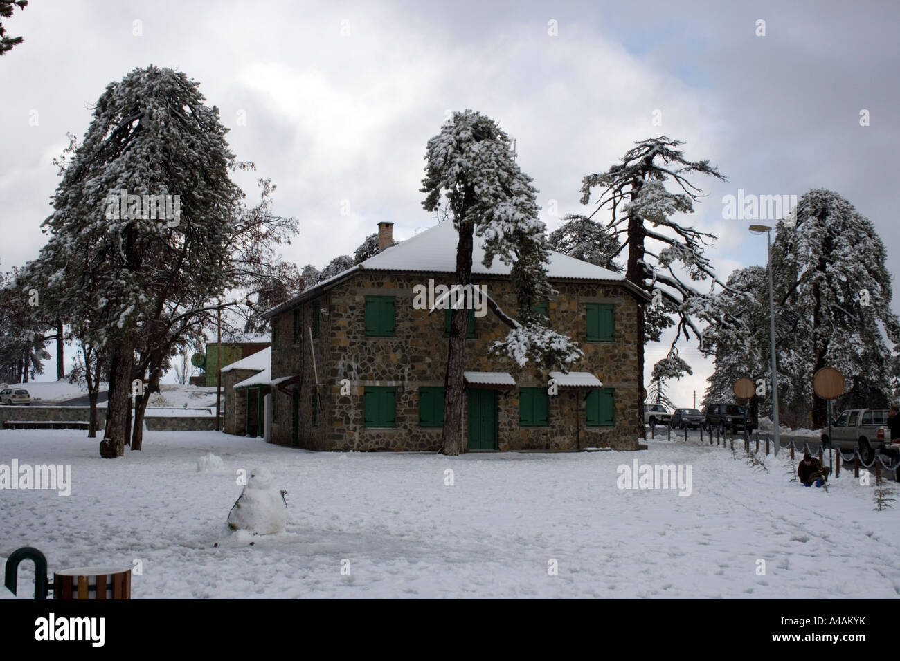 Troodos snow mountains hi-res stock photography and images - Alamy