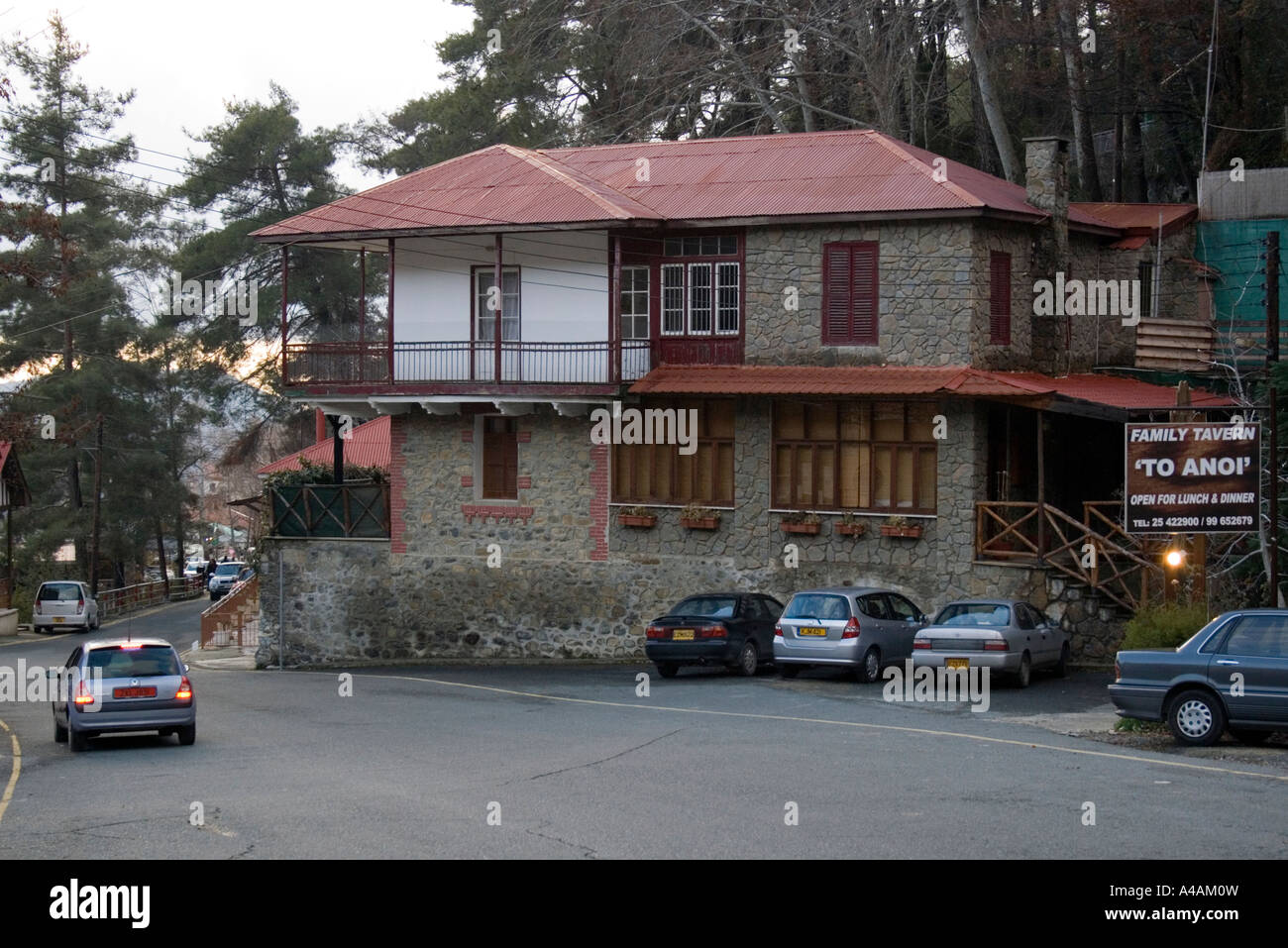 Platres village tavern cyprus hi-res stock photography and images - Alamy