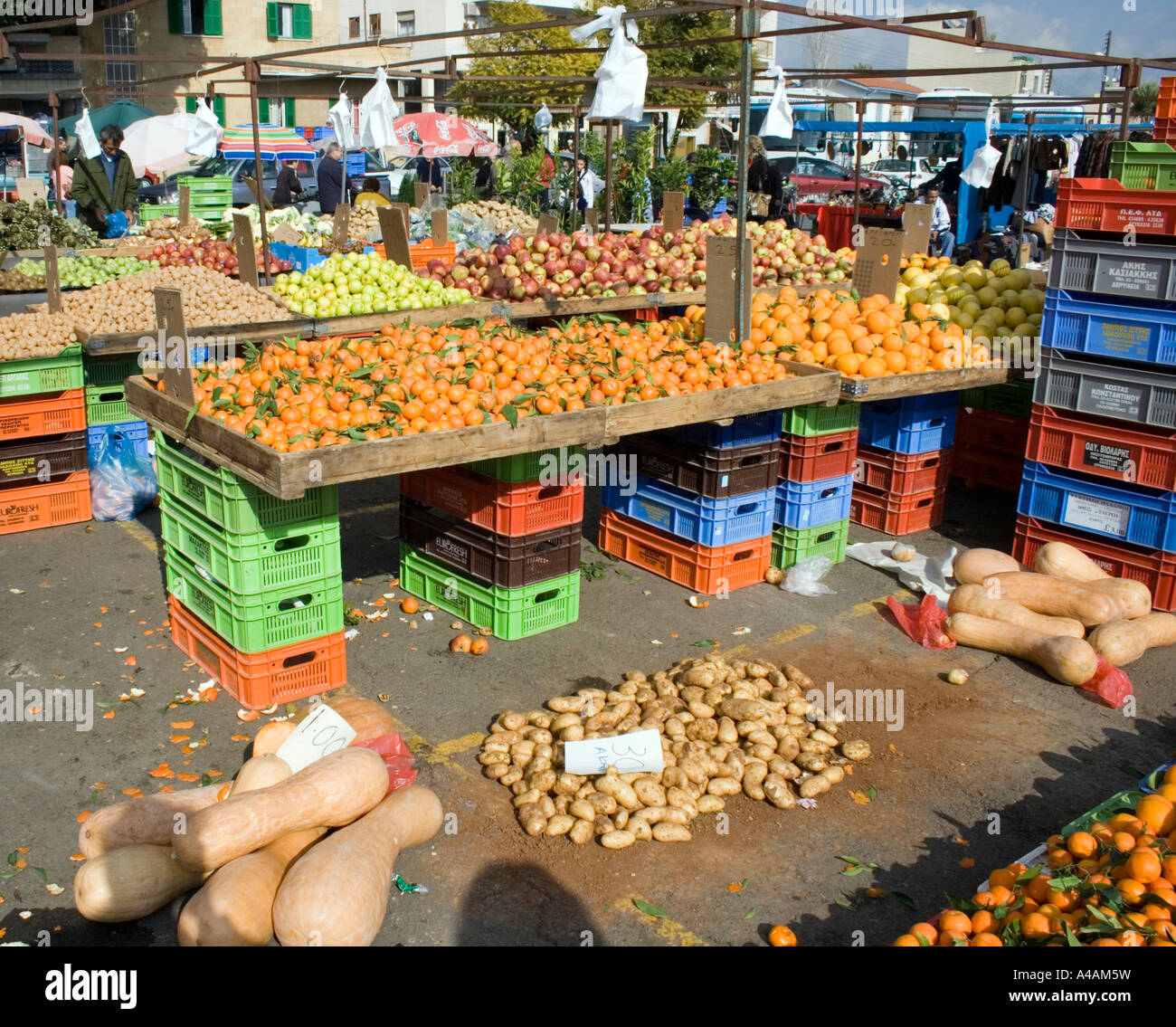 Fruit Market in Nikosia Cyprus Stock Photo - Alamy