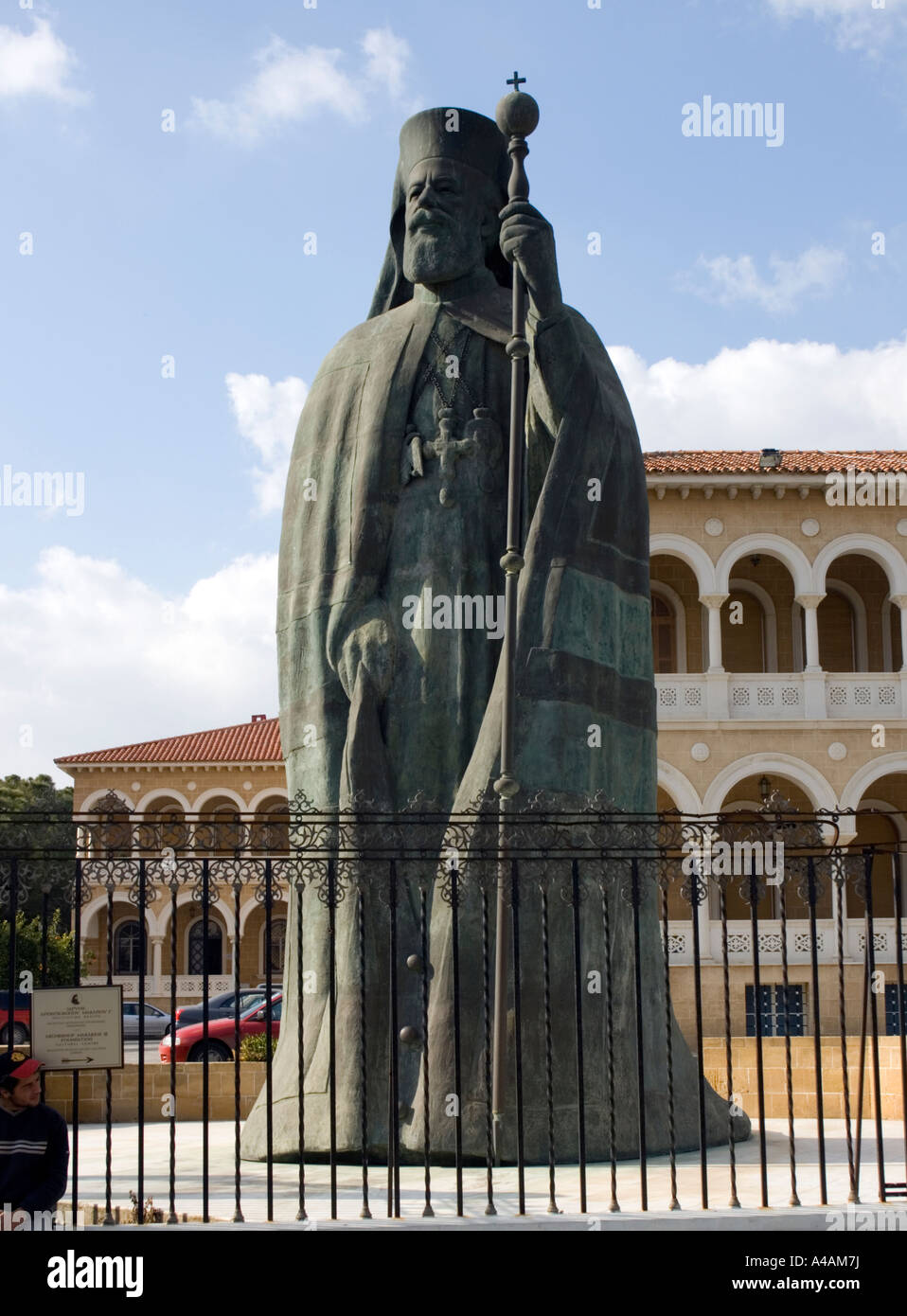 Statue Of Archbishop Makarios Nikosia Cyprus Stock Photo - Alamy