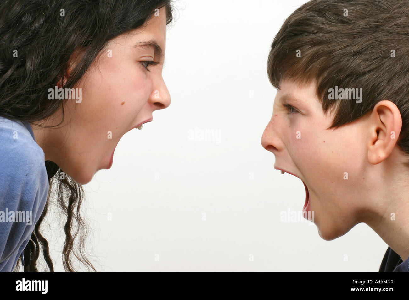 Sibling yelling hi-res stock photography and images - Alamy