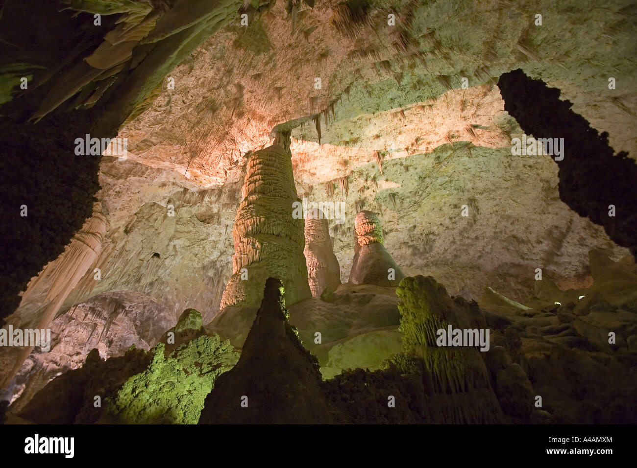 The Big Room the largest cave in the Carlsbad Caverns National Park New ...