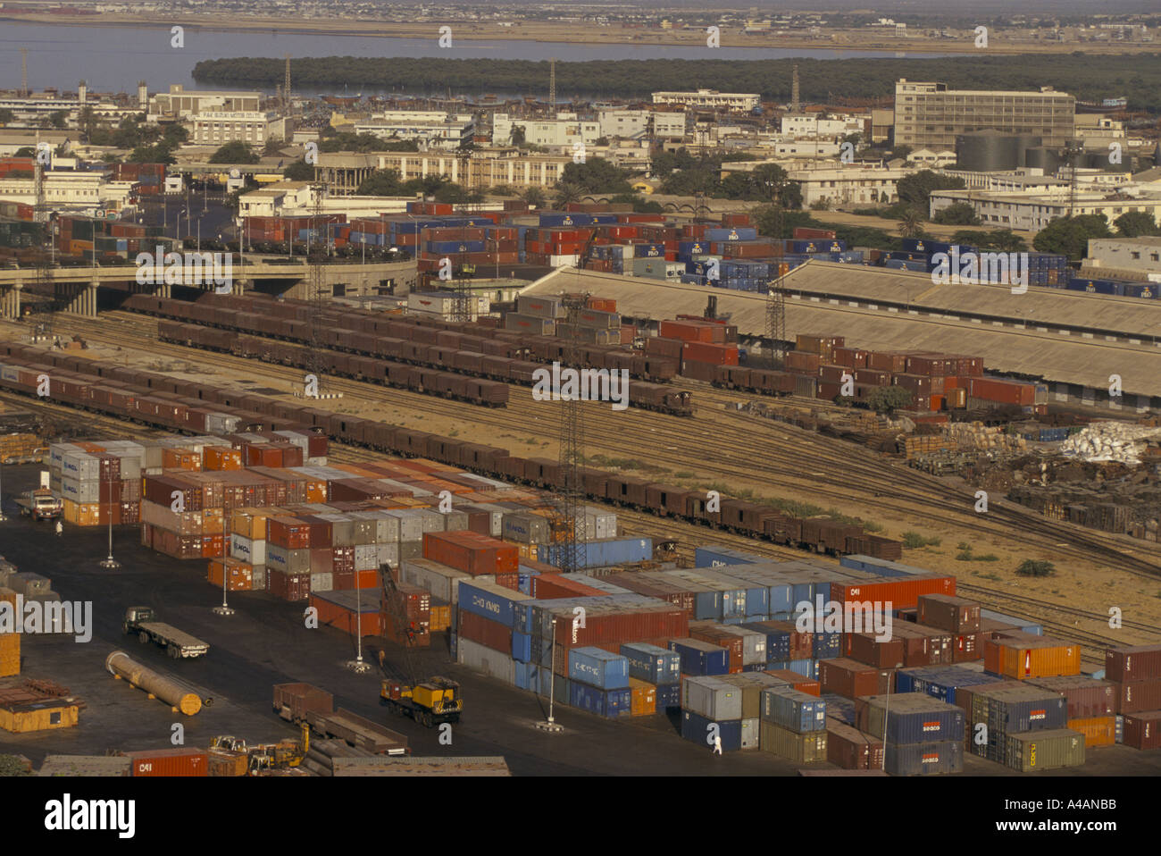 karachi container port pakistan 1996 1996 Stock Photo - Alamy