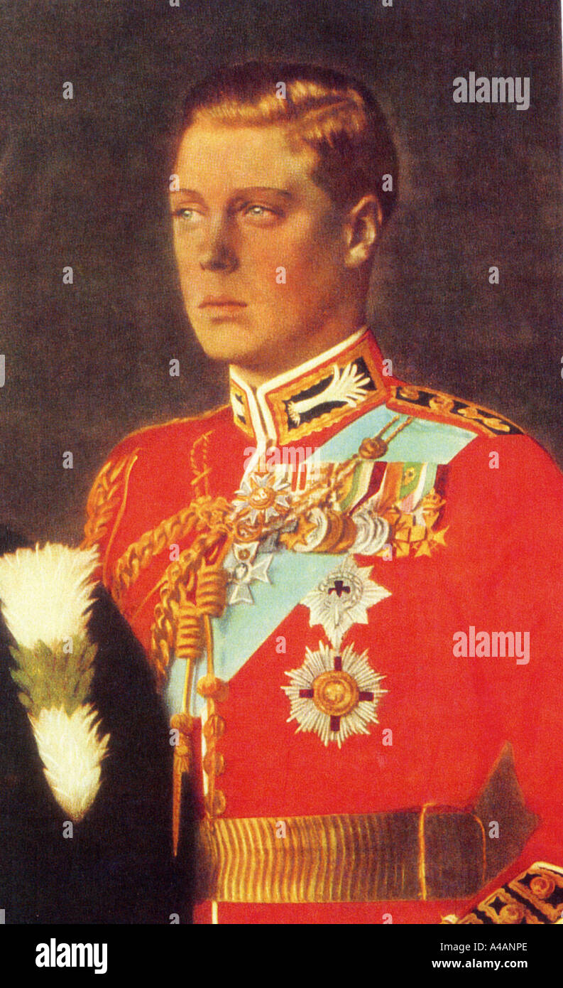 Duke of windsor as prince of wales british royalty hi-res stock ...