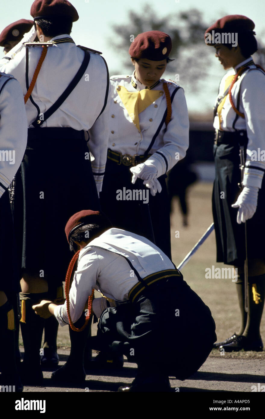 Philippines - Woman soldiers at the Army Day celebrations, Manila, 22nd ...