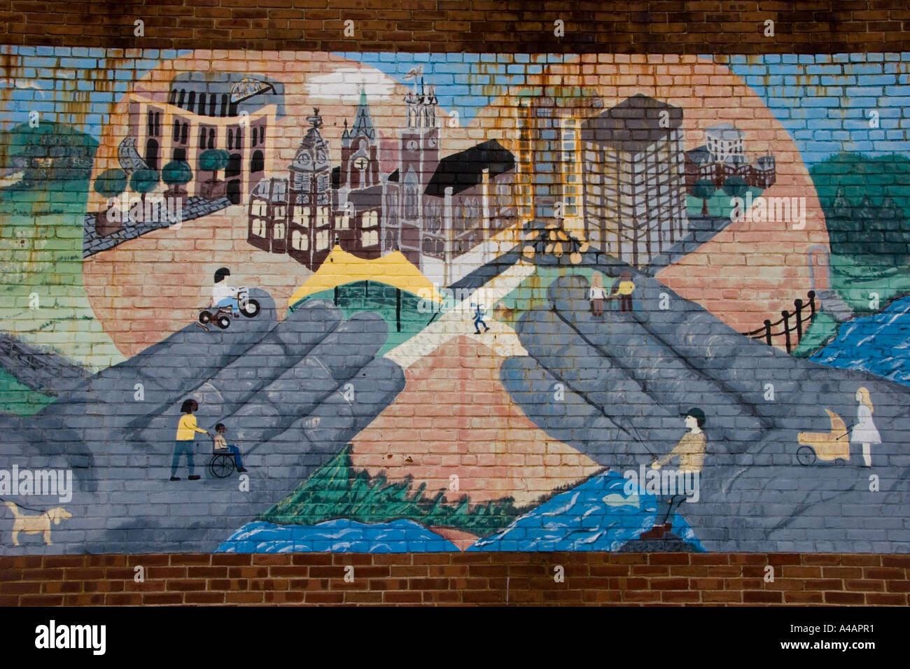 Manchester New Hampshire Mural Stock Photo - Alamy
