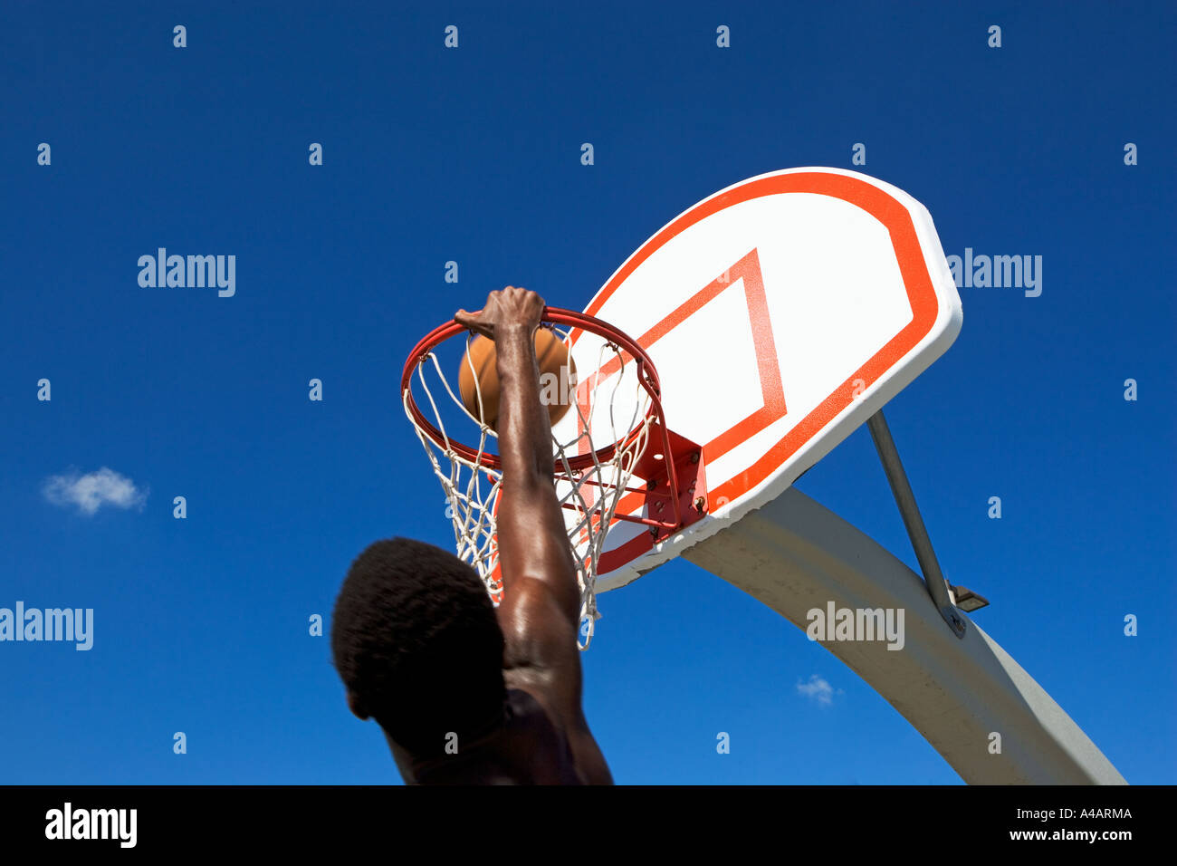 BASKETBALL HOOP AND BACKBOARD Stock Photo - Alamy