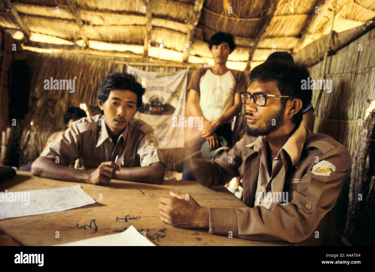 Prince Sorgavong, a self-styled Khmer Serai leader in his HQ at Nong ...