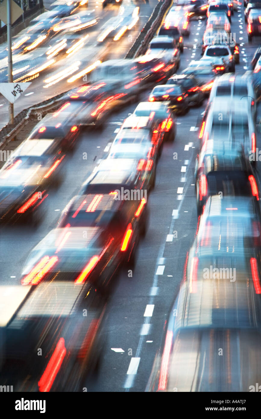 STEAMING TRAFFIC ON HIGHWAY, ENERGY, CARS Stock Photo - Alamy