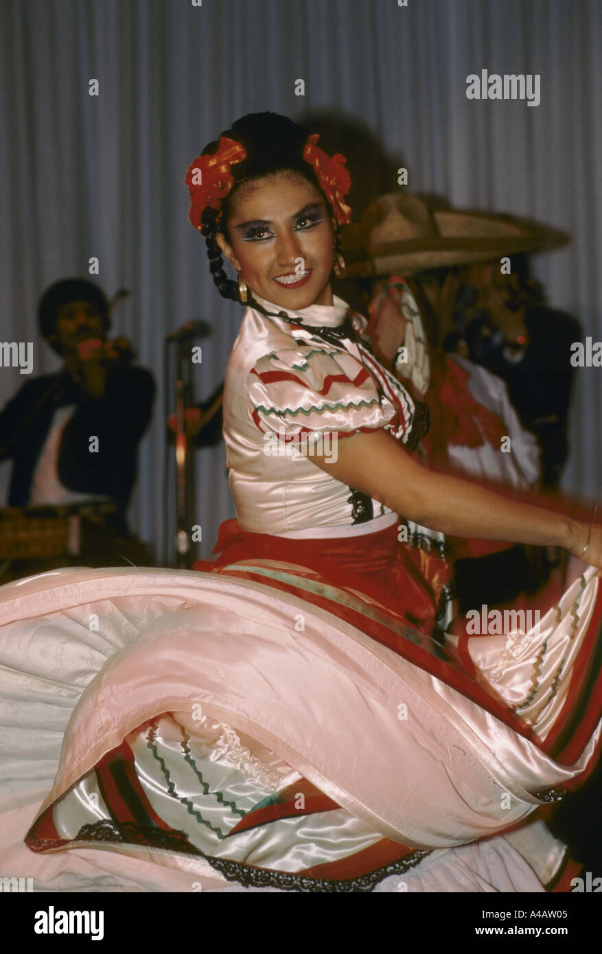 Mexican woman dancing hi-res stock photography and images - Alamy