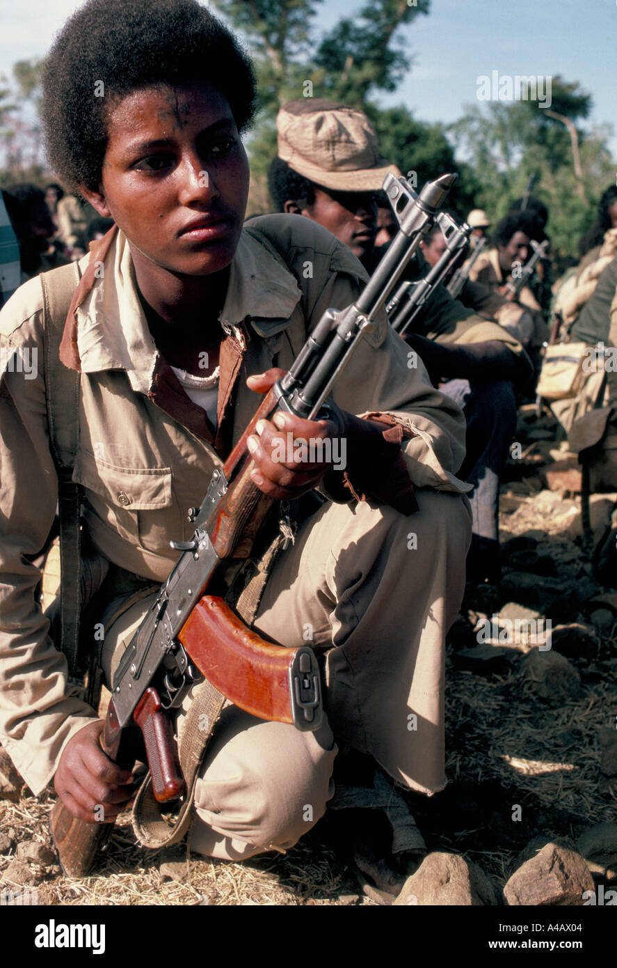 soldier with klashnikov ak47 machine gun tplf army ethiopia Stock Photo ...