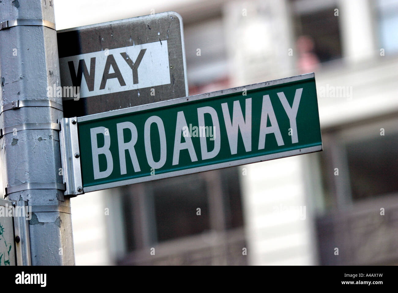Broadway street sign New York Stock Photo - Alamy