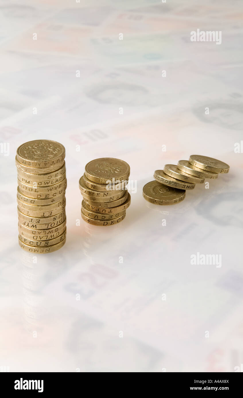 Falling notes and uk hi-res stock photography and images - Alamy