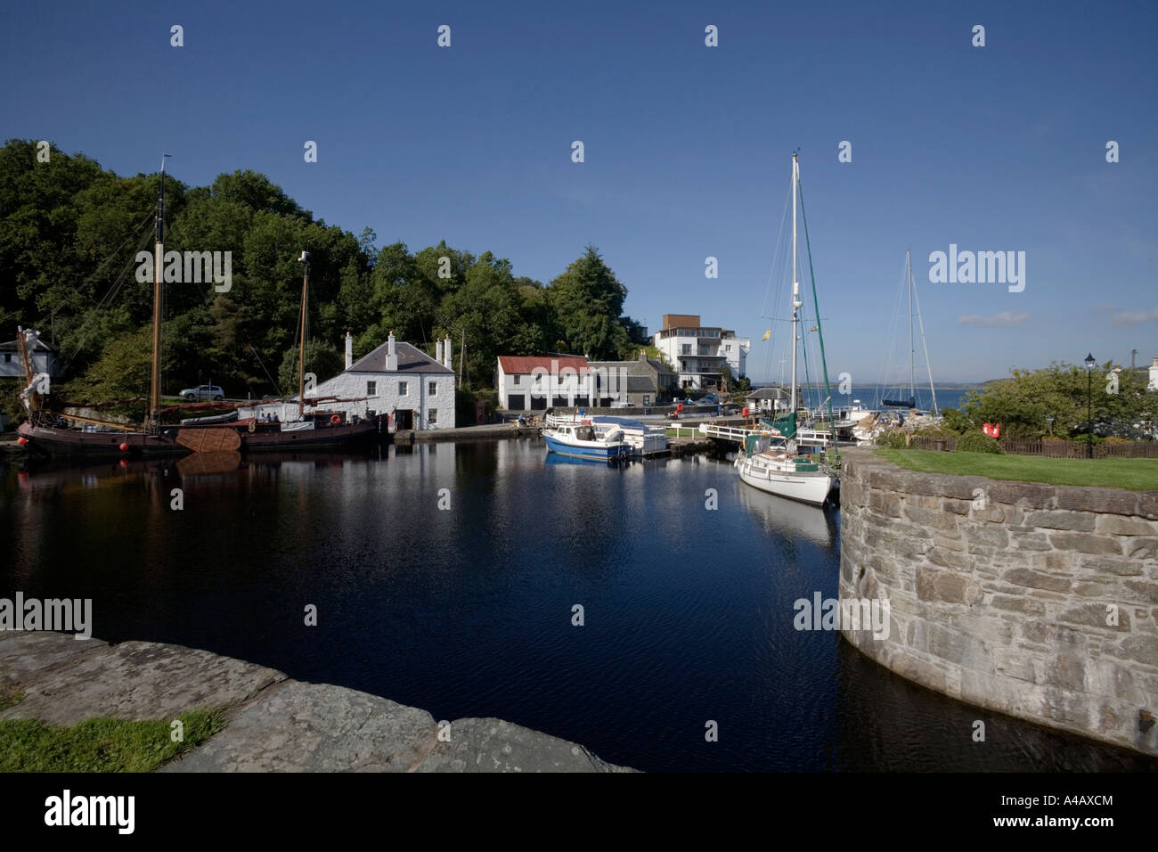 The Crinan canal harbour on the west coast of Scotland Stock Photo - Alamy
