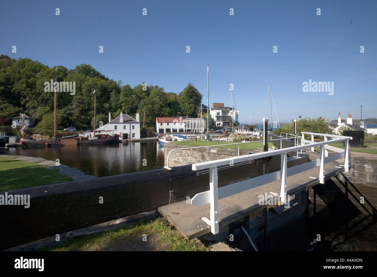 The Crinan canal harbour on the west coast of Scotland Stock Photo - Alamy