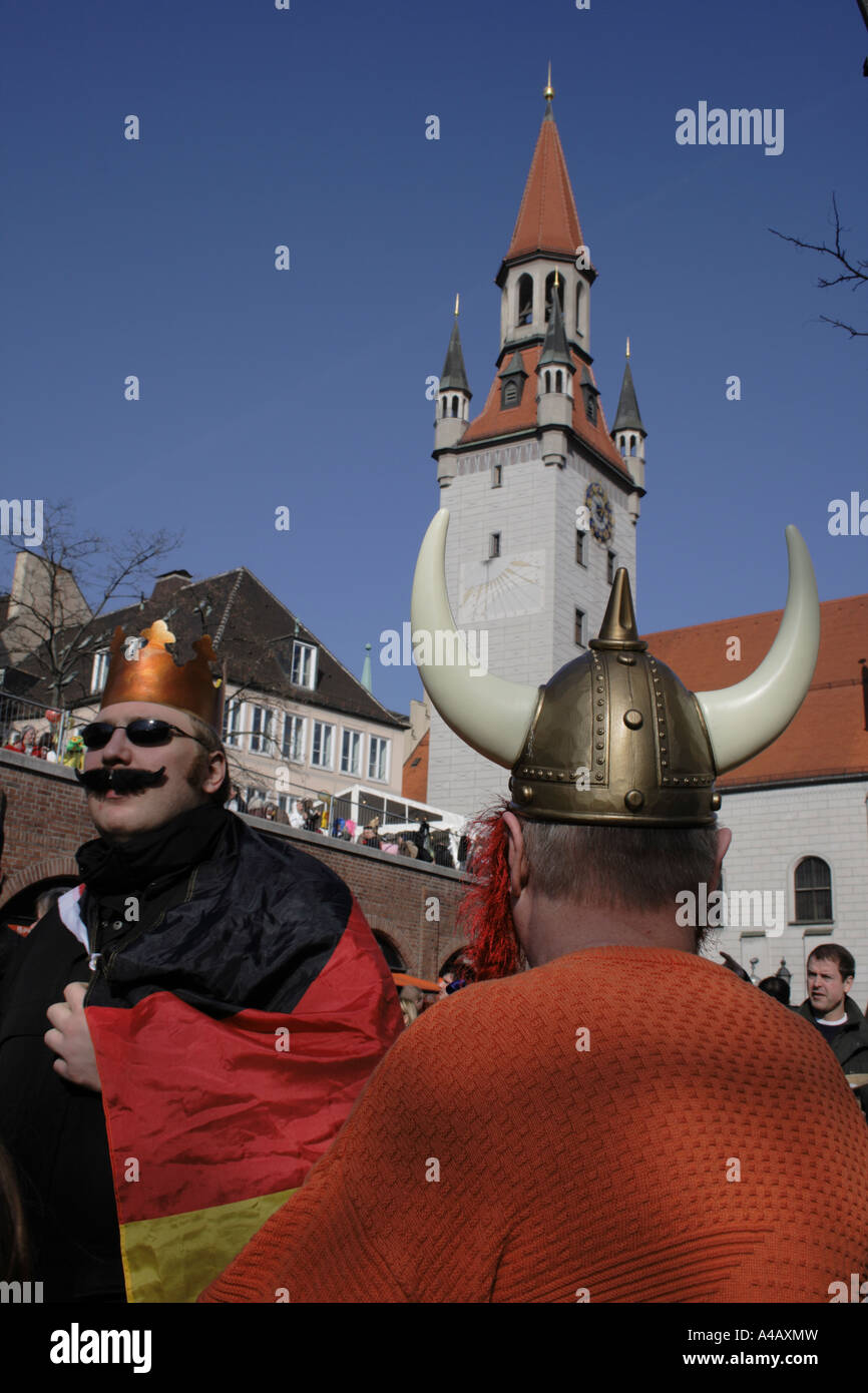 Fasching in Munich at Viktualienmarkt, Bavaria, Germany. Photo by Willy ...