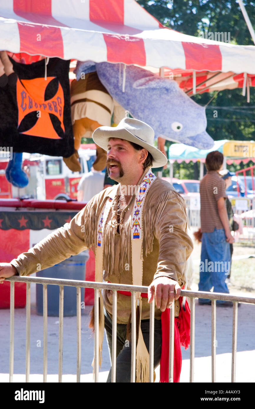 Cowboy at a Carnival Stock Photo - Alamy