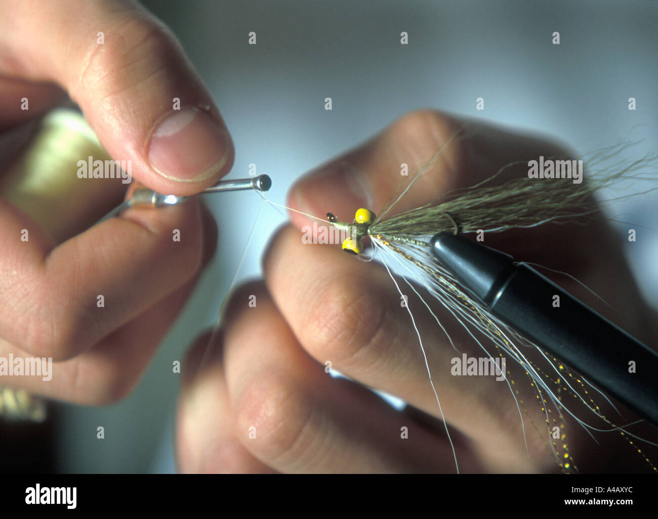 Hand made fishing hi-res stock photography and images - Alamy