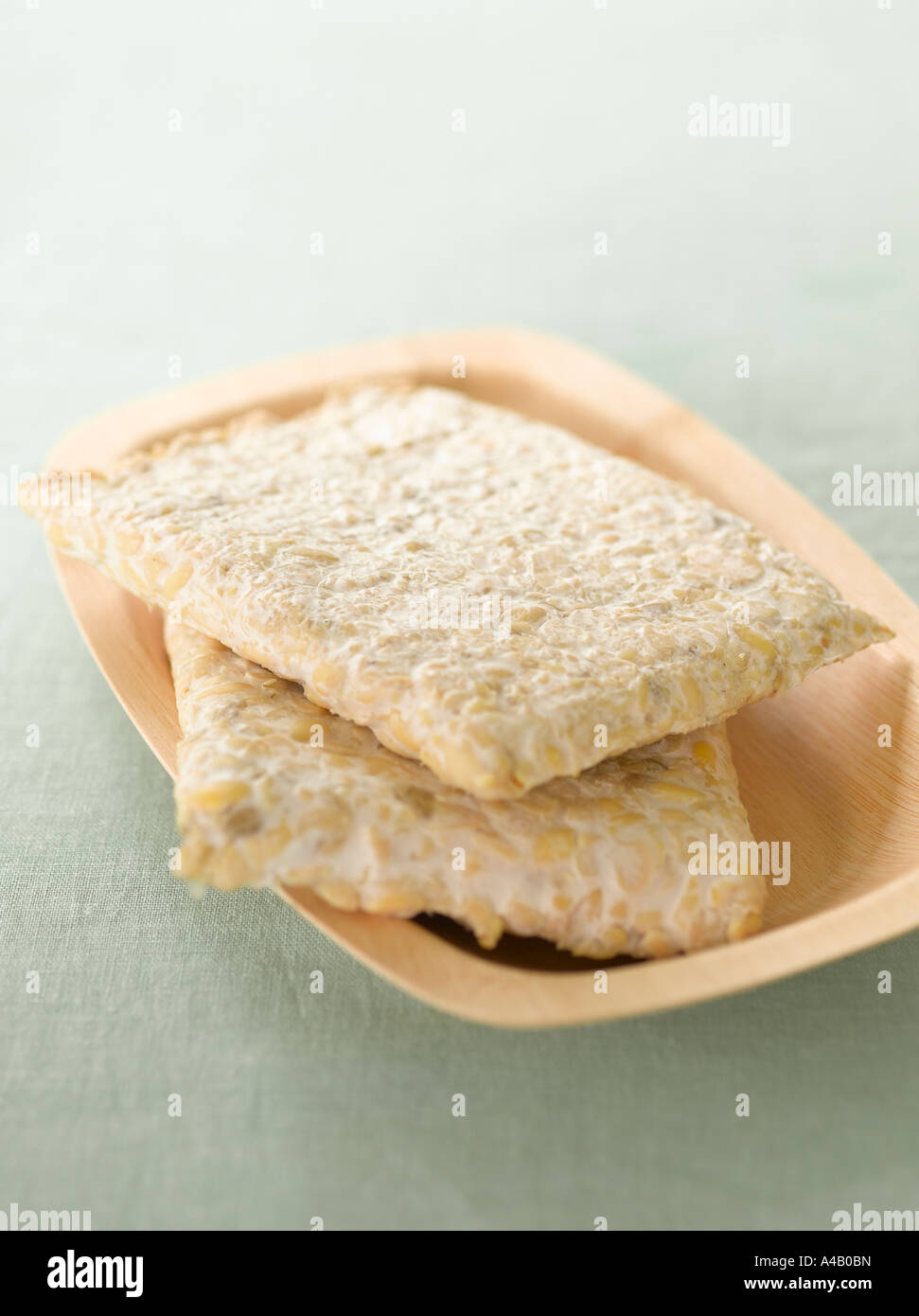 Tempeh on Bamboo Tray Stock Photo - Alamy