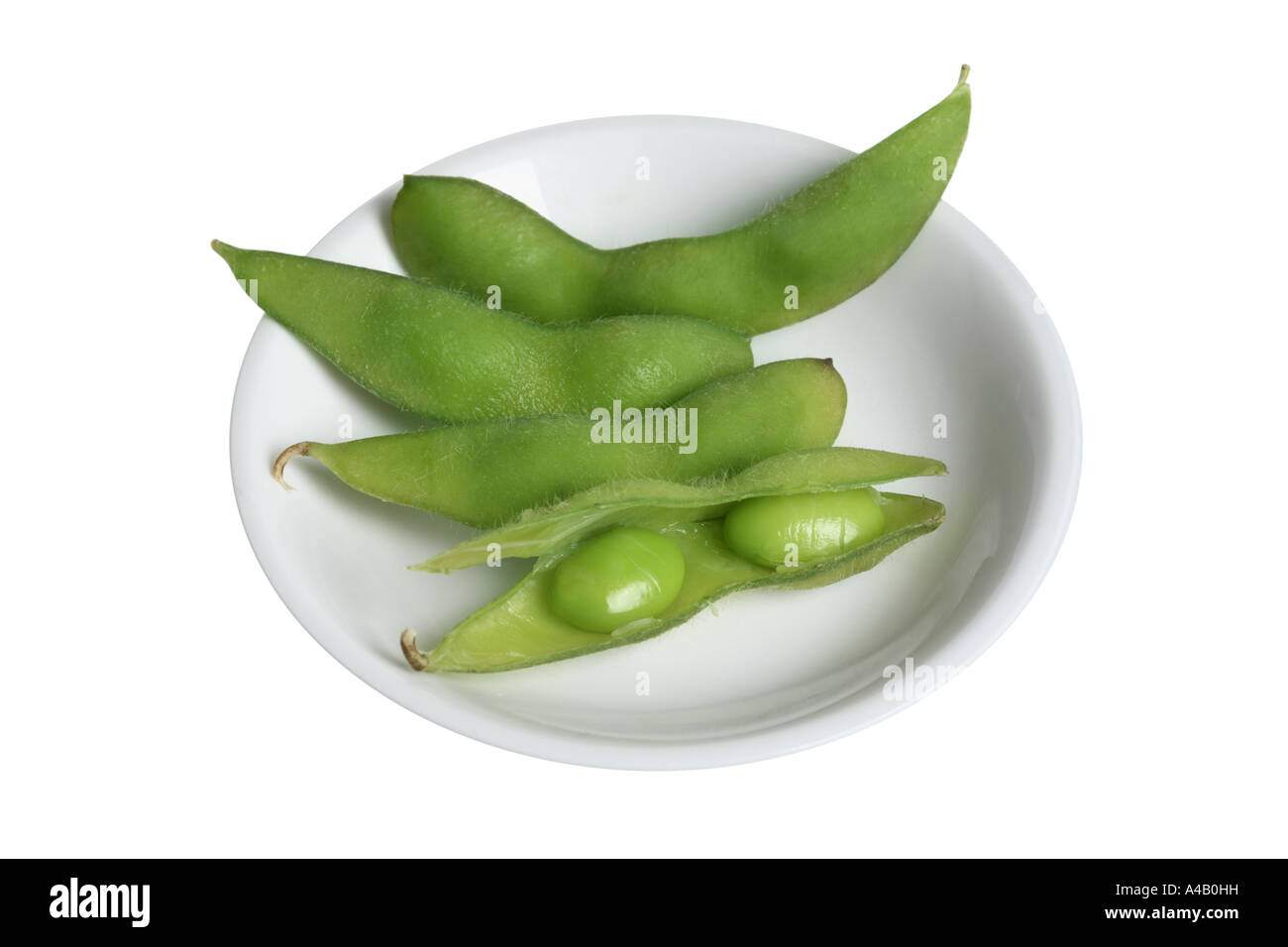 Soy Beans cut out on white background Stock Photo - Alamy