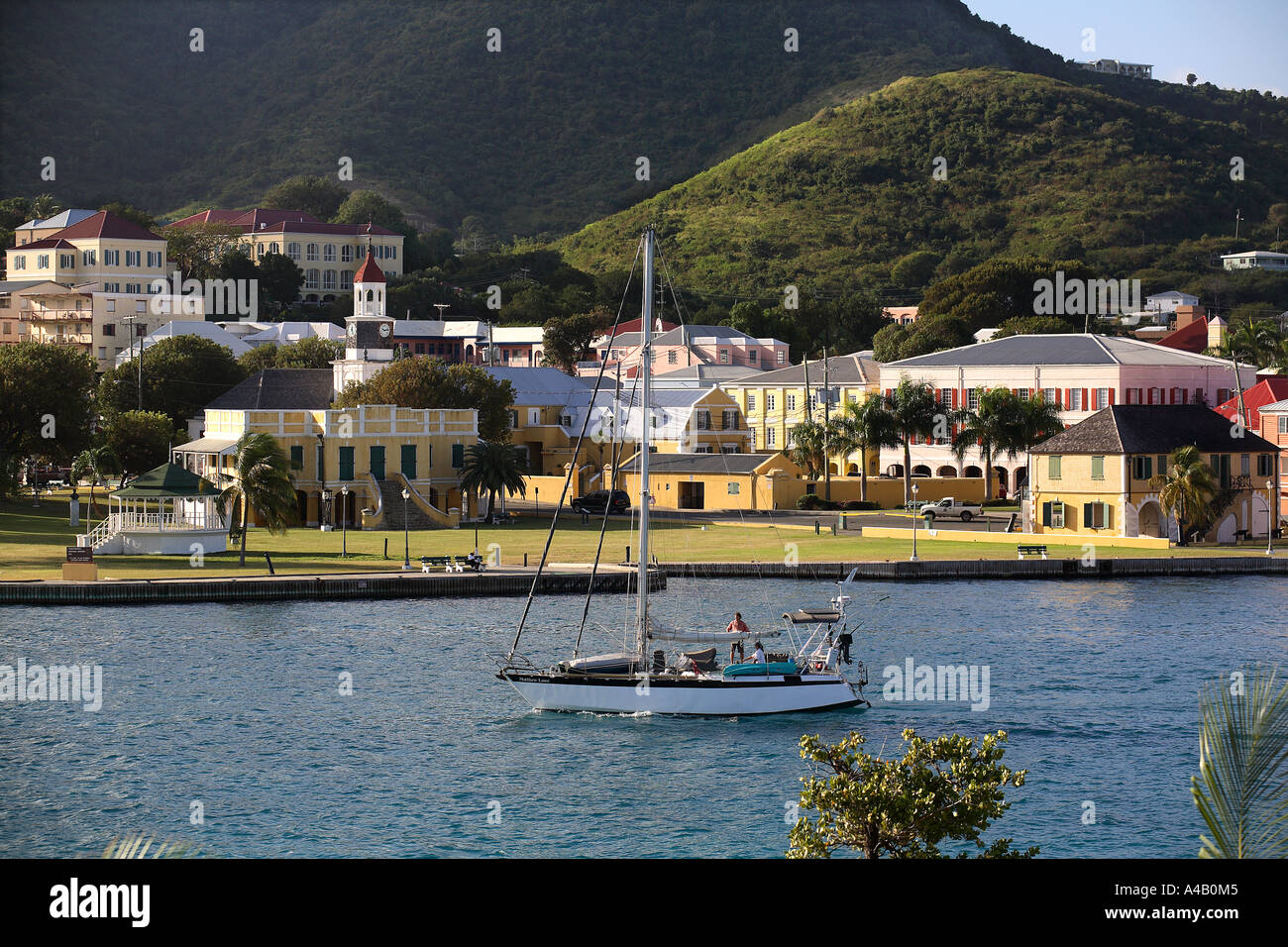 St.Croix. Christiansted harbour Stock Photo - Alamy