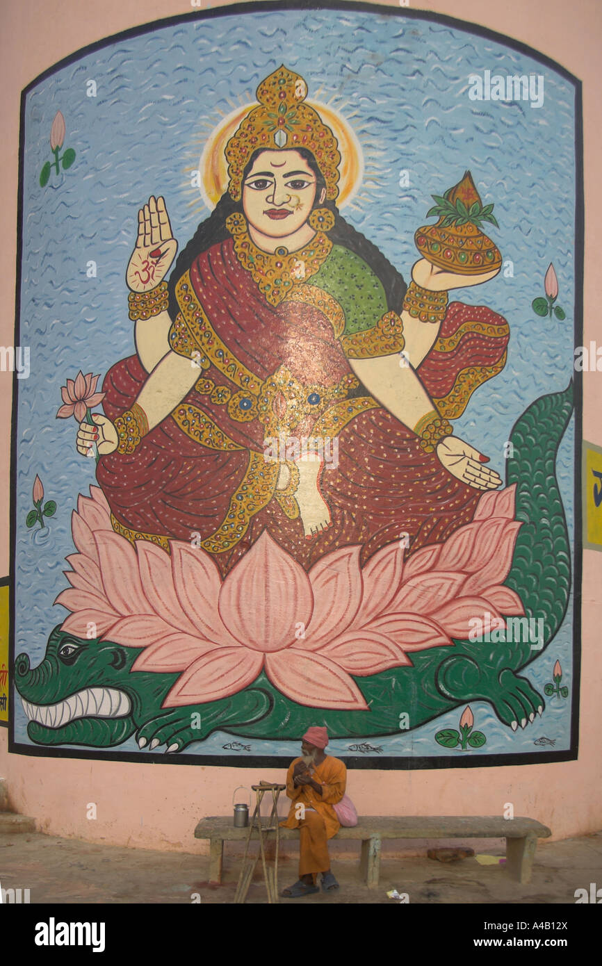 Hindu god Ganga Stock Photo - Alamy