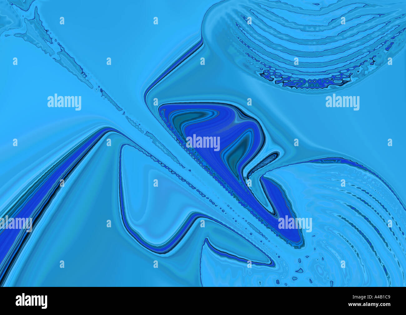 Blue ripple abstract Stock Photo - Alamy