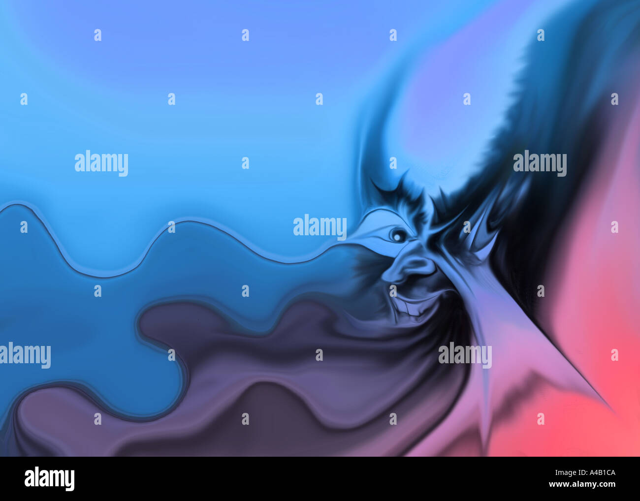 Bizarre grotesque face Stock Photo - Alamy