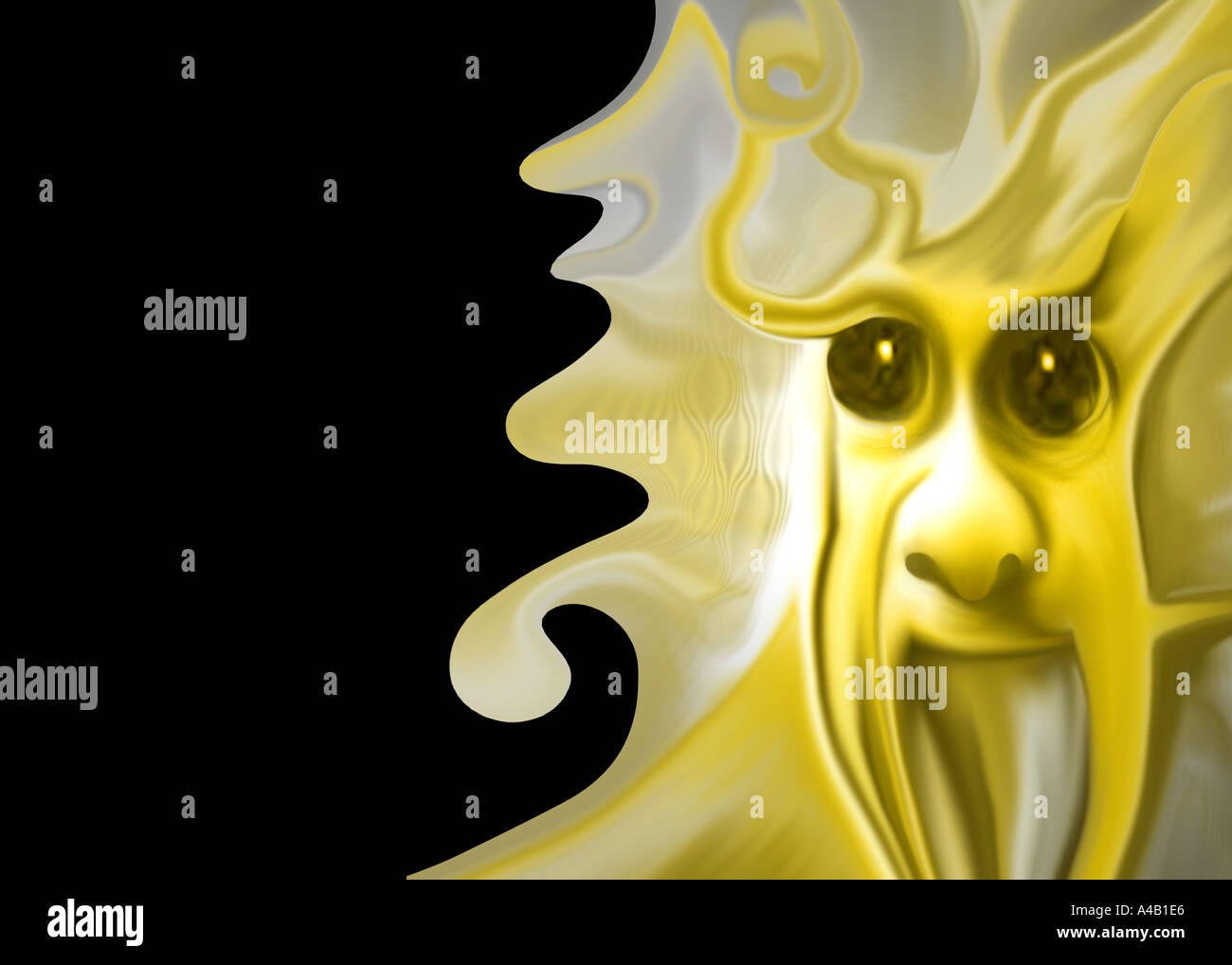 Bizarre grotesque portrait Stock Photo - Alamy