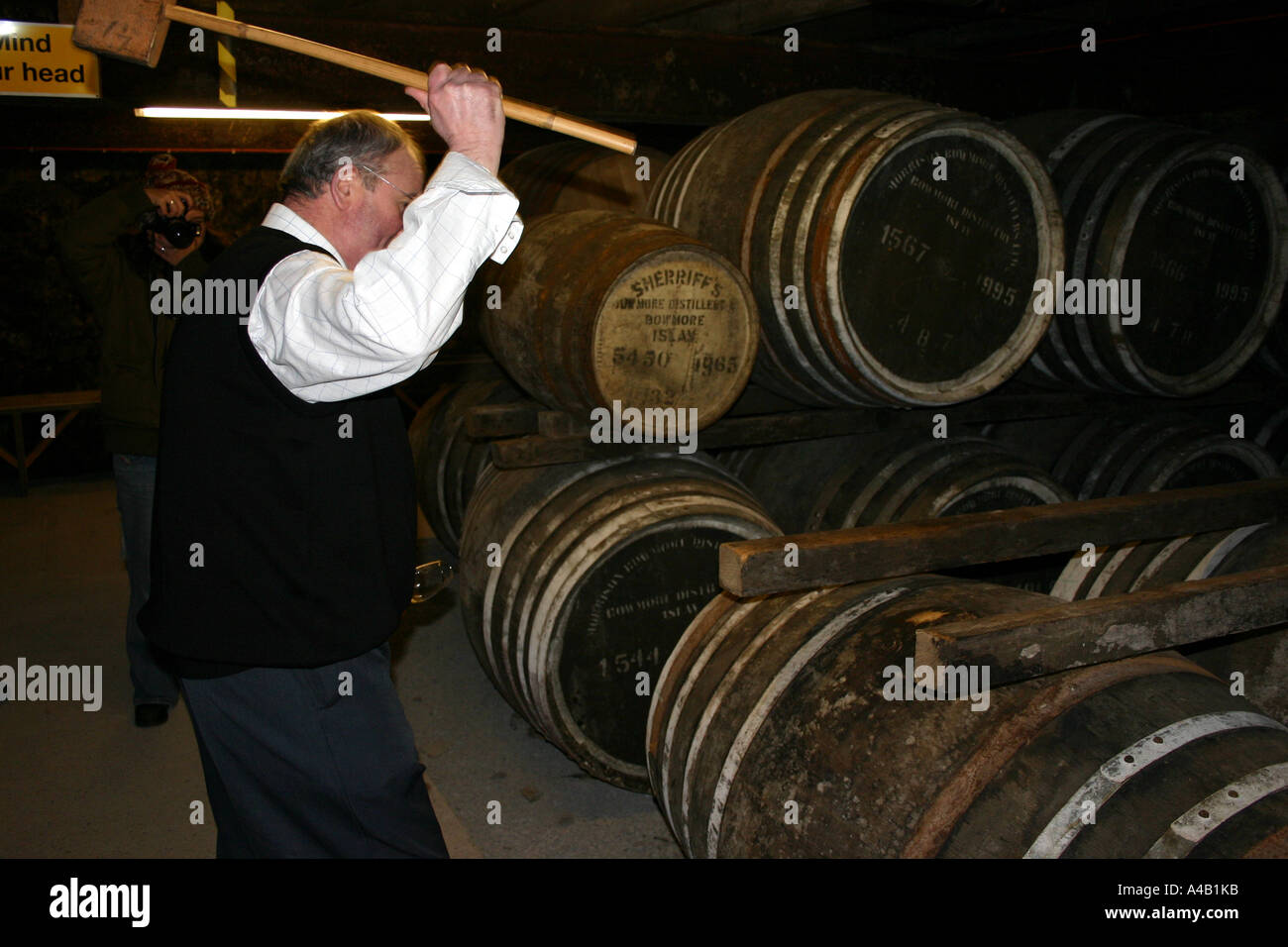 Opening scottish whisky casks or barrels hi-res stock photography and ...