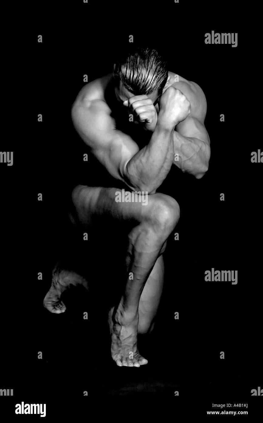Male physique in the studio Stock Photo - Alamy