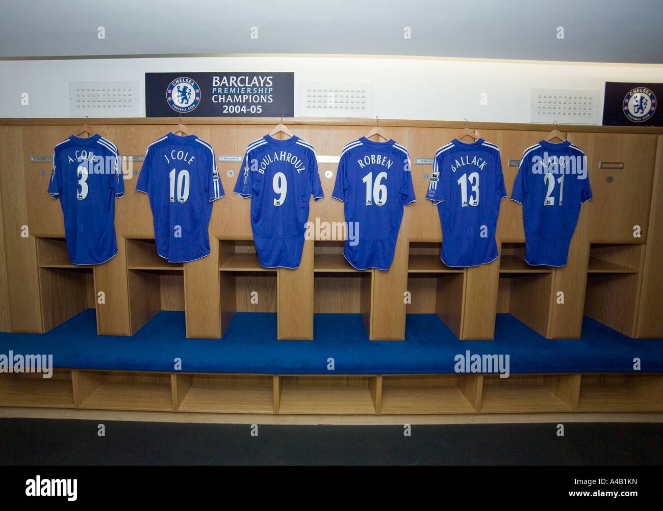 Football club changing room hi-res stock photography and images - Alamy