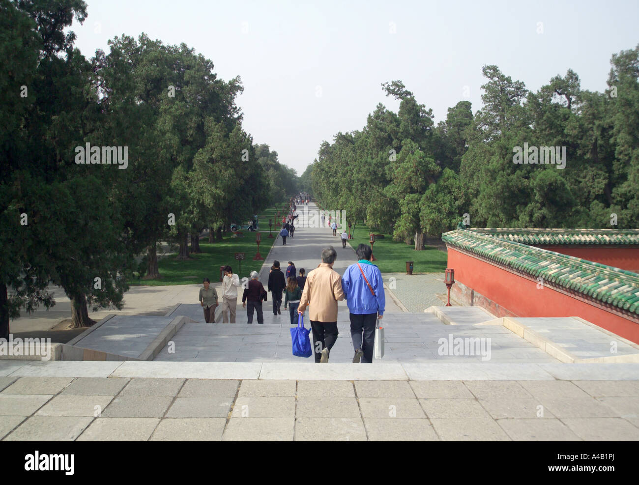 stroll in the park Chinese style Stock Photo - Alamy