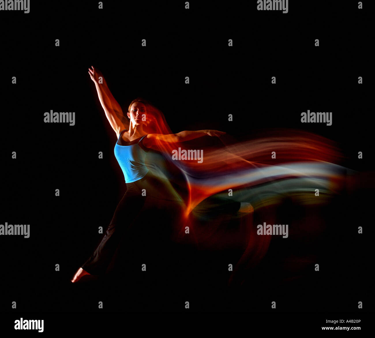 dancer female jumping Stock Photo - Alamy