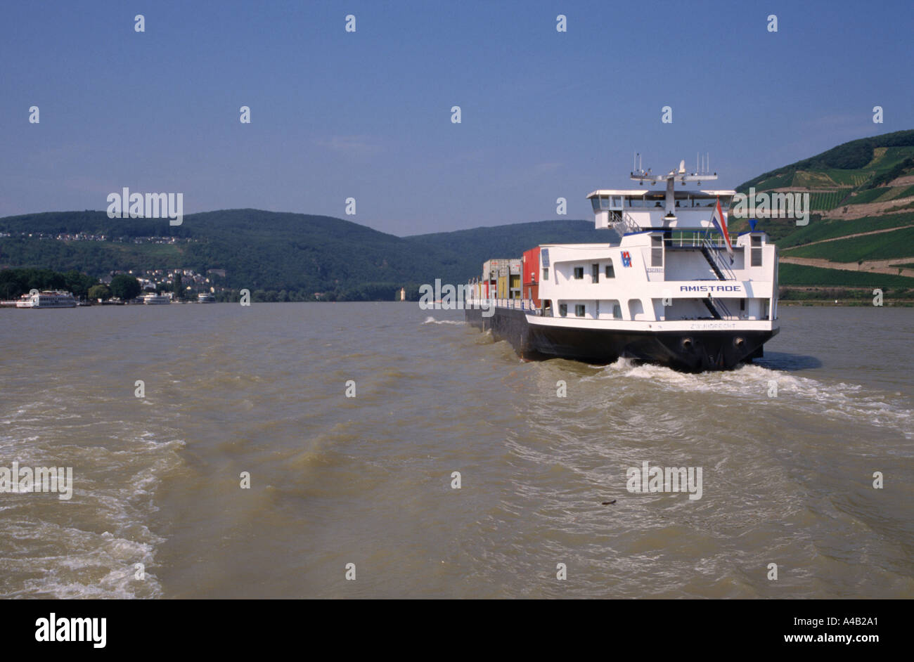 Famous German River Rhein Stock Photo - Alamy
