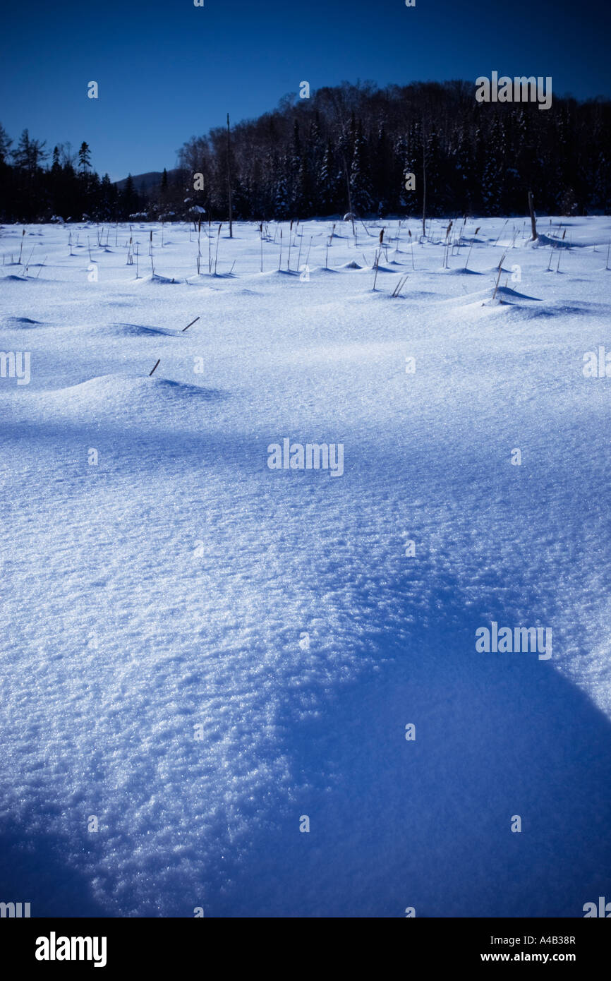 quebec winter landscape Stock Photo - Alamy