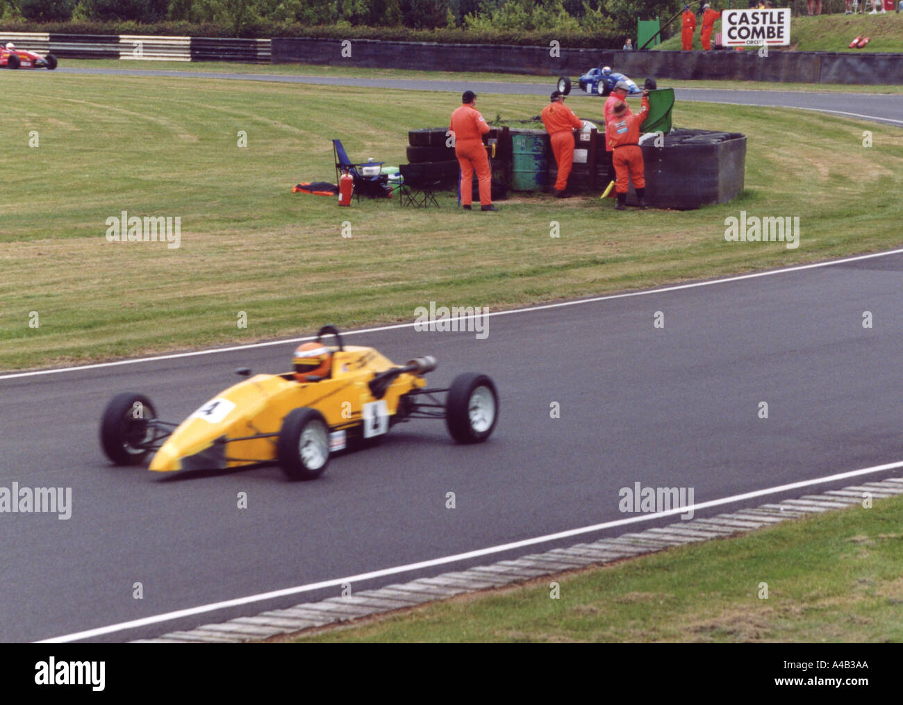 Formula Ford racing car at a Motor Racing Circuit in England GB UK 2002 ...
