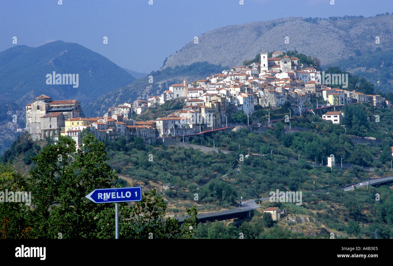 The hill top town of rivello hi-res stock photography and images - Alamy