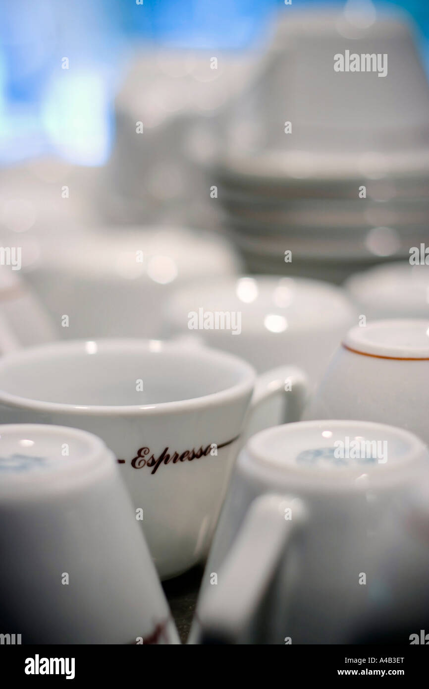 pile of coffee cups Stock Photo - Alamy