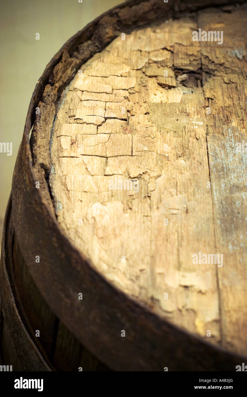 a rusty and rotten barrel Stock Photo - Alamy