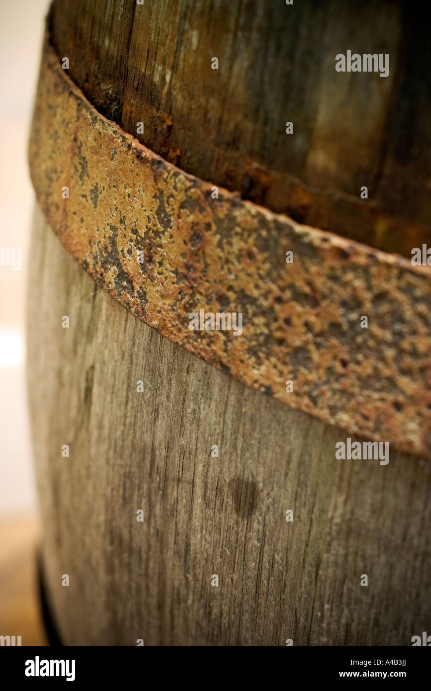 a rusty and rotten barrel Stock Photo - Alamy