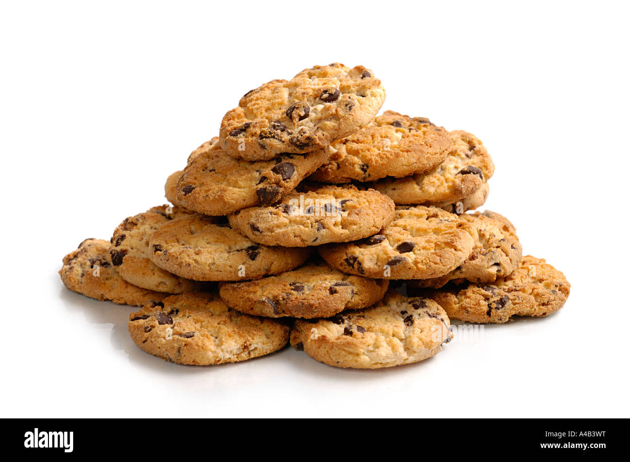 Pile of chocolate chip cookies Stock Photo - Alamy