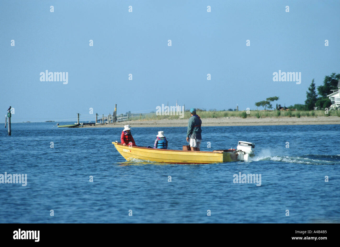 Yellow dory boat hi-res stock photography and images - Alamy